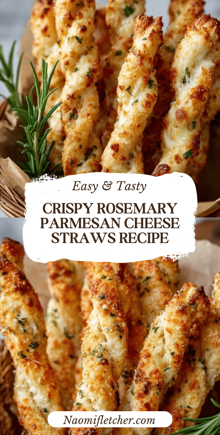 Crispy Rosemary Parmesan Cheese Straws – Irresistible Party Snack