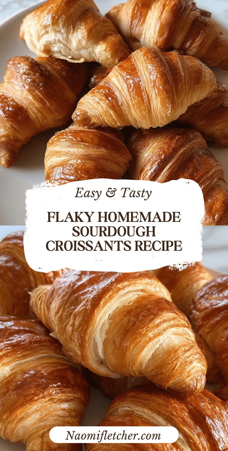 Flaky and Buttery Sourdough Croissants with Laminate Layers