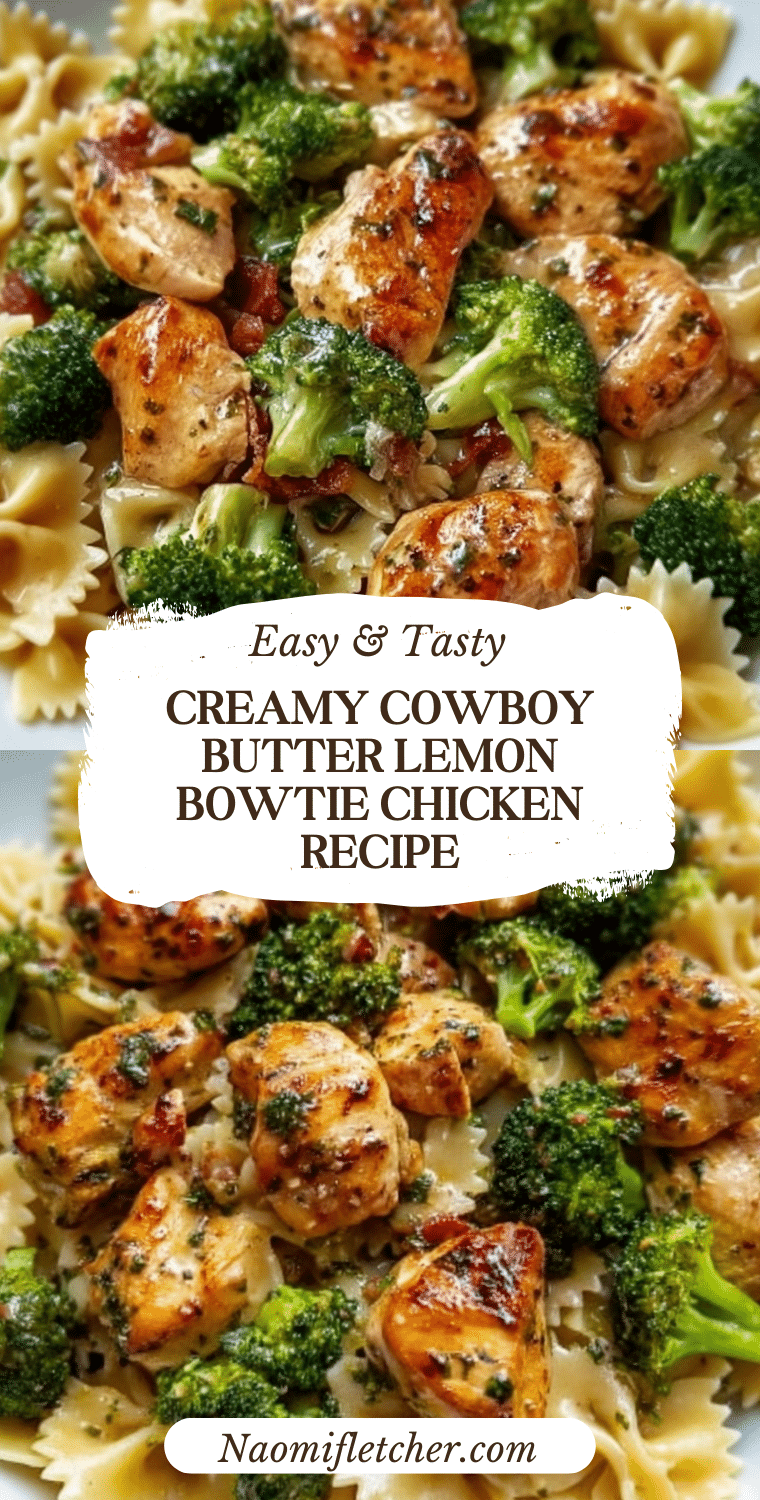 Cowboy Butter Lemon Bowtie Chicken Recipe – Bright & Flavorful