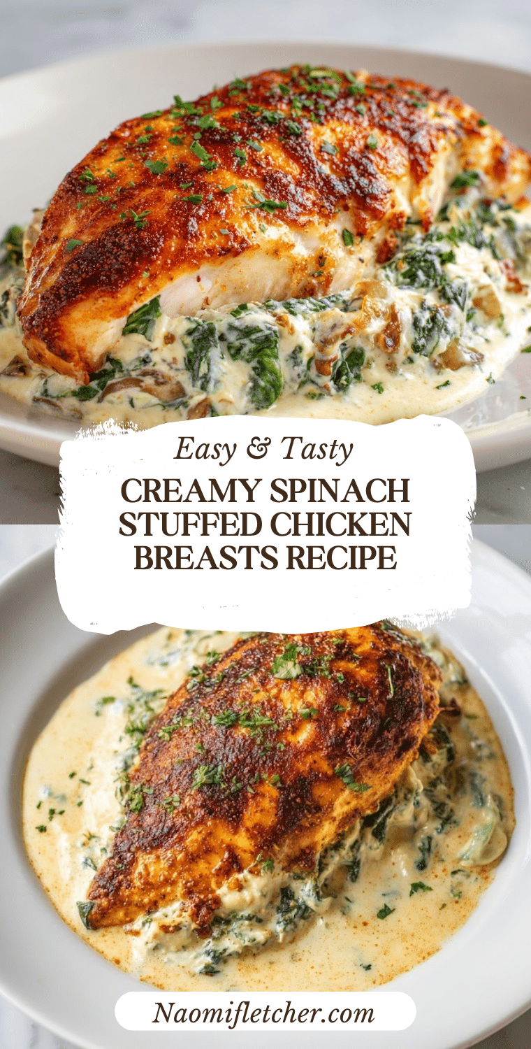 Spinach Stuffed Chicken Breasts Recipe - Juicy & Flavorful Dinner