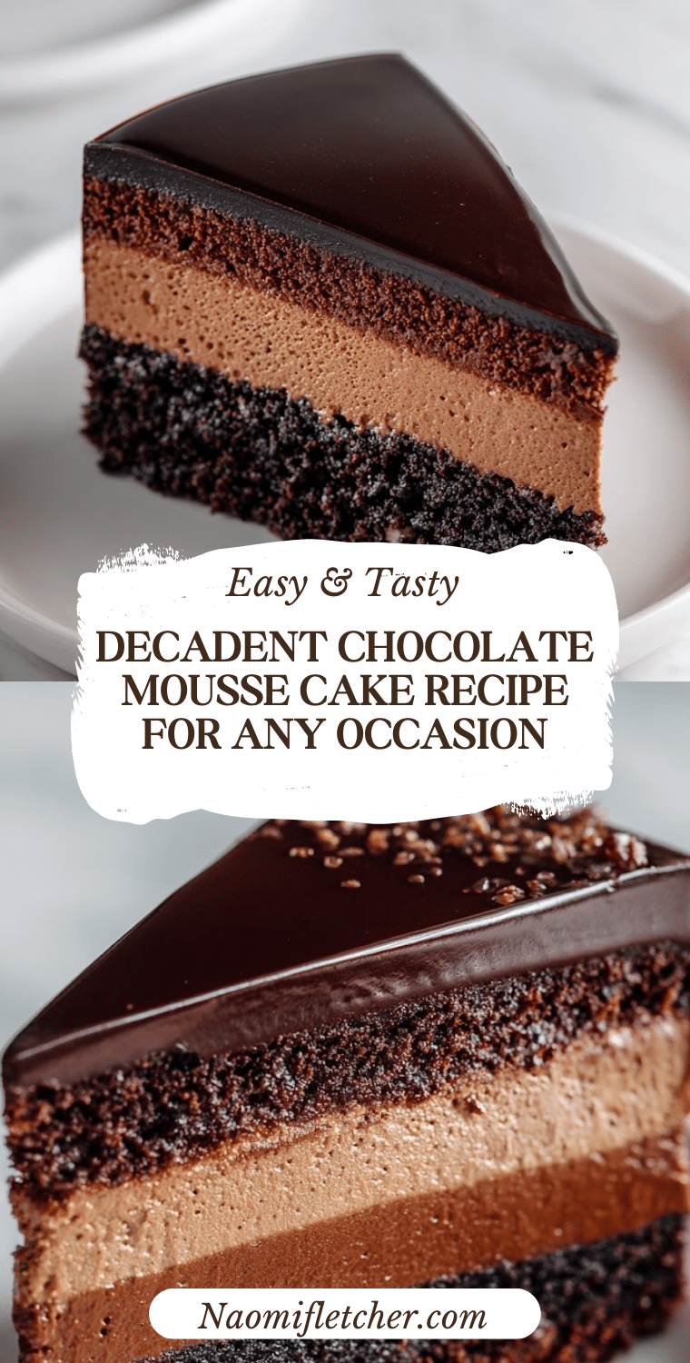 Easy Chocolate Mousse Cake That Feels Fancy | Delicious & Simple